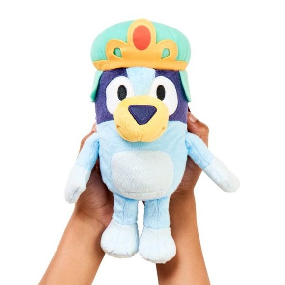 Moose | Toys | Nwt Princess Bluey Plush 8 Blue Heeler Dog Crown Cape 22 ...
